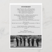 Wedding Newspaper Fun Black White Photo Itinerary Program | Zazzle