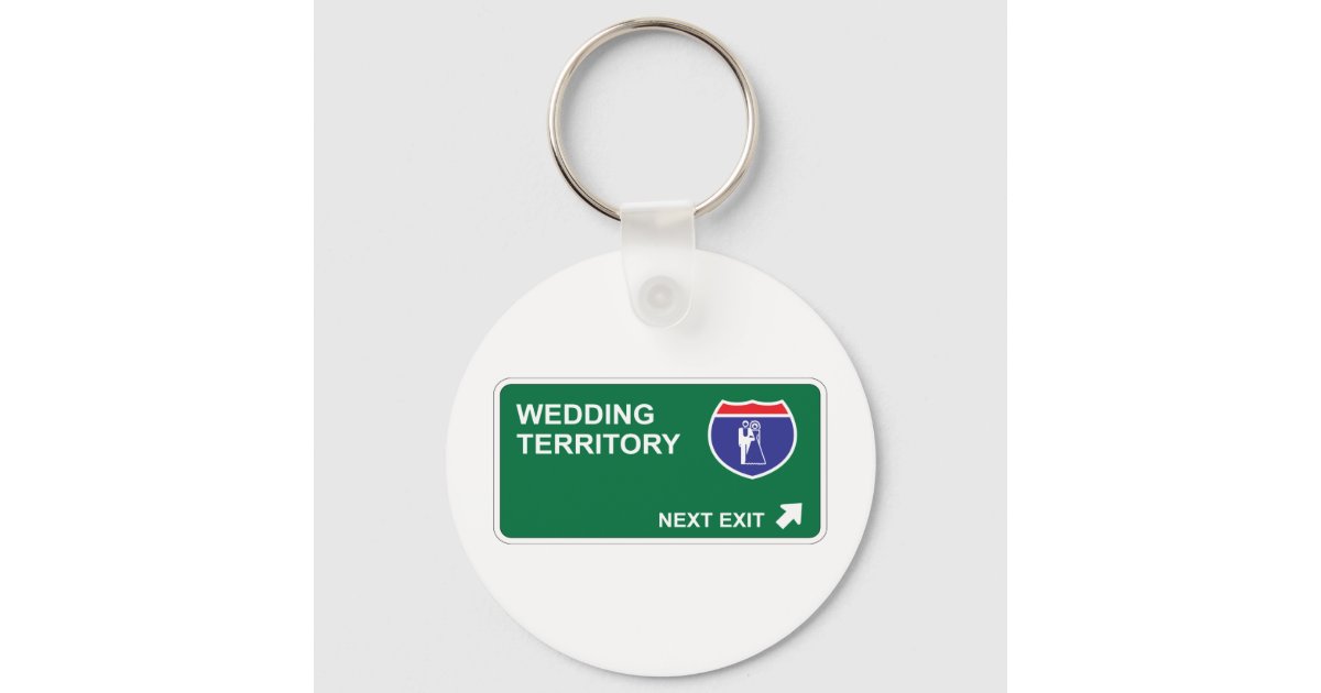 Wedding Next Exit Keychain | Zazzle