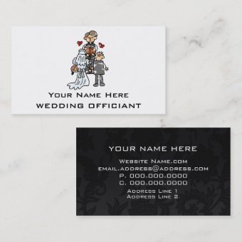Wedding Officiant Business Cards | Zazzle