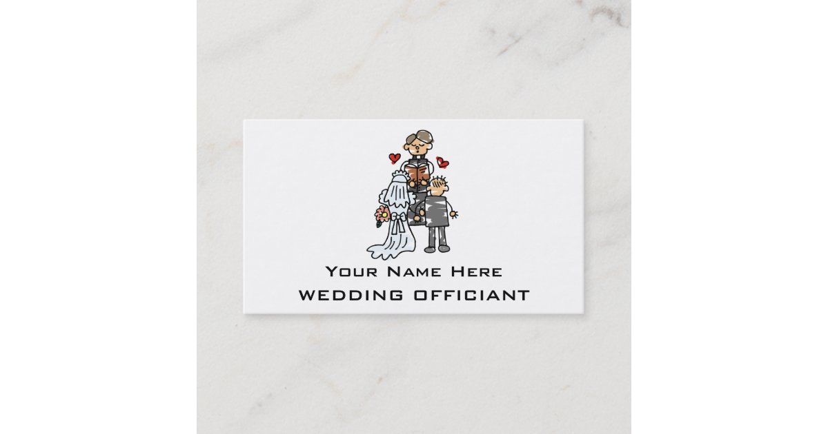 Wedding Officiant Business Cards | Zazzle