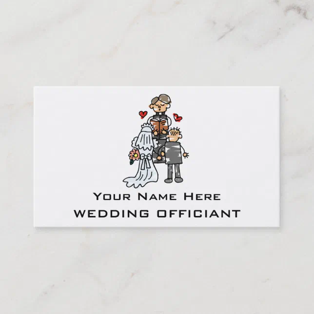 Wedding Officiant Business Cards | Zazzle