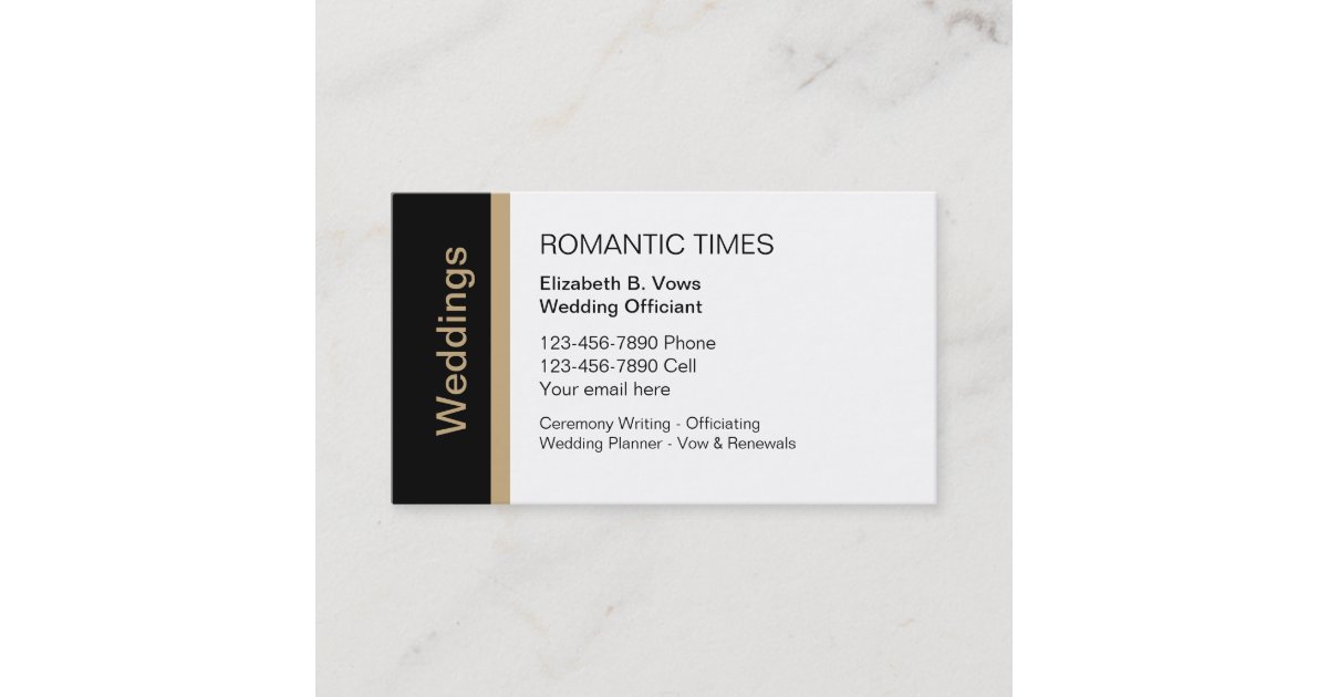 Wedding Officiant Business Cards | Zazzle