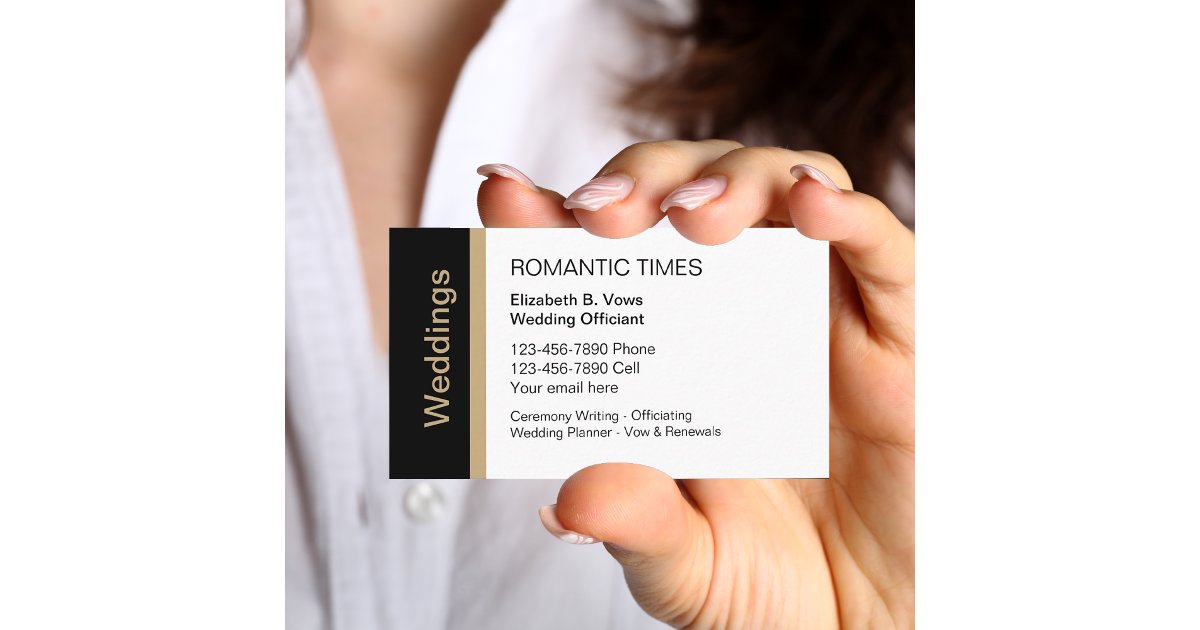 Wedding Officiant Business Cards | Zazzle