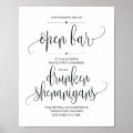 Wedding Open Bar, drunken shenanigans sign | Zazzle