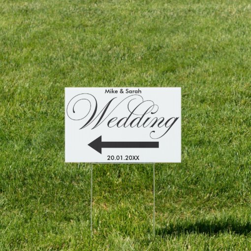 Wedding Outdoor yard sign | Zazzle