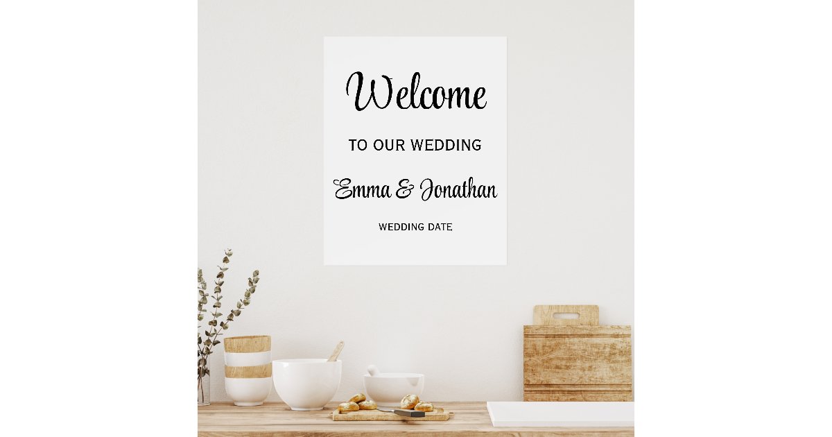 Wedding Party Welcome Signs | Zazzle