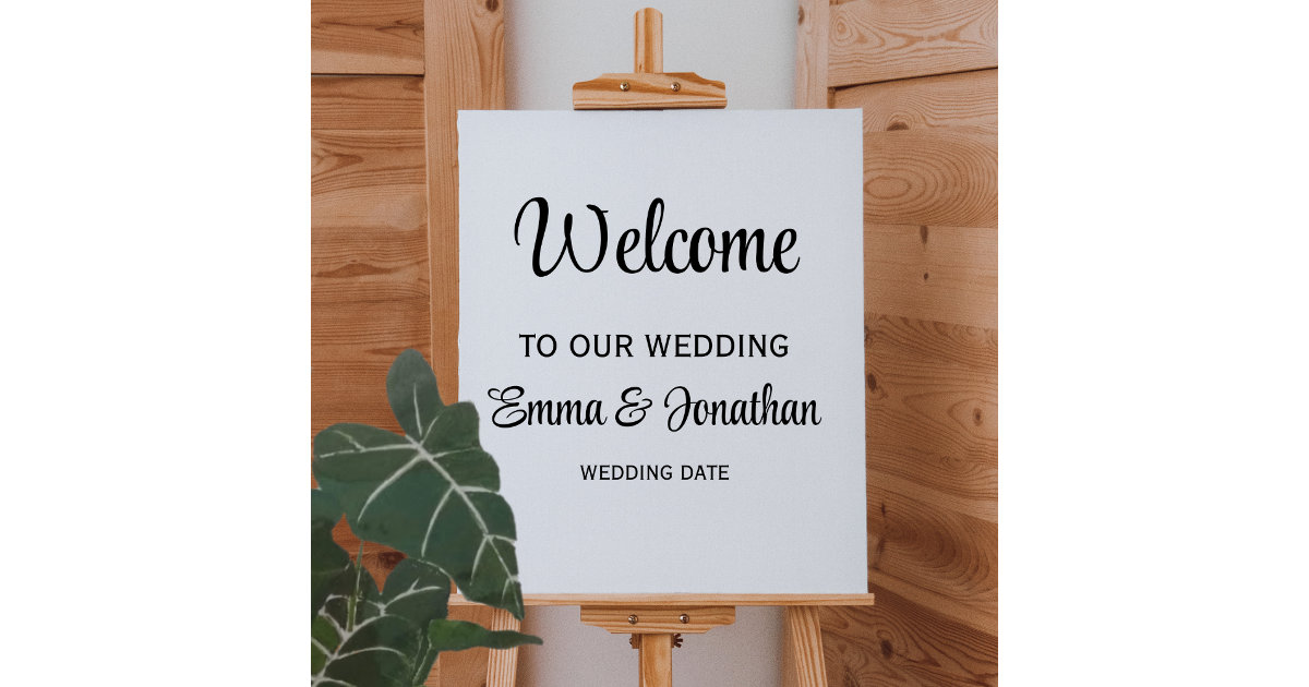 Wedding Party Welcome Yard Signs | Zazzle