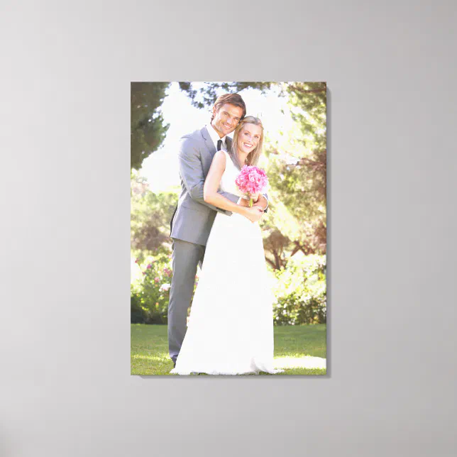 Wedding Photo [24x36] inches Canvas Print | Zazzle