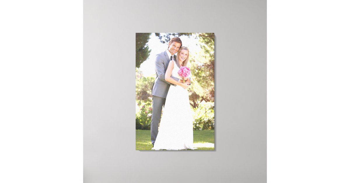 Wedding Photo [24x36] inches Canvas Print | Zazzle