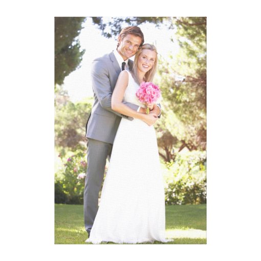 Wedding Photo [24x36] inches Canvas Print | Zazzle