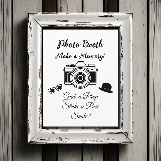 Wedding Photo Booth Sign | Zazzle