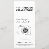 wedding photo challenge I spy wedding game card | Zazzle
