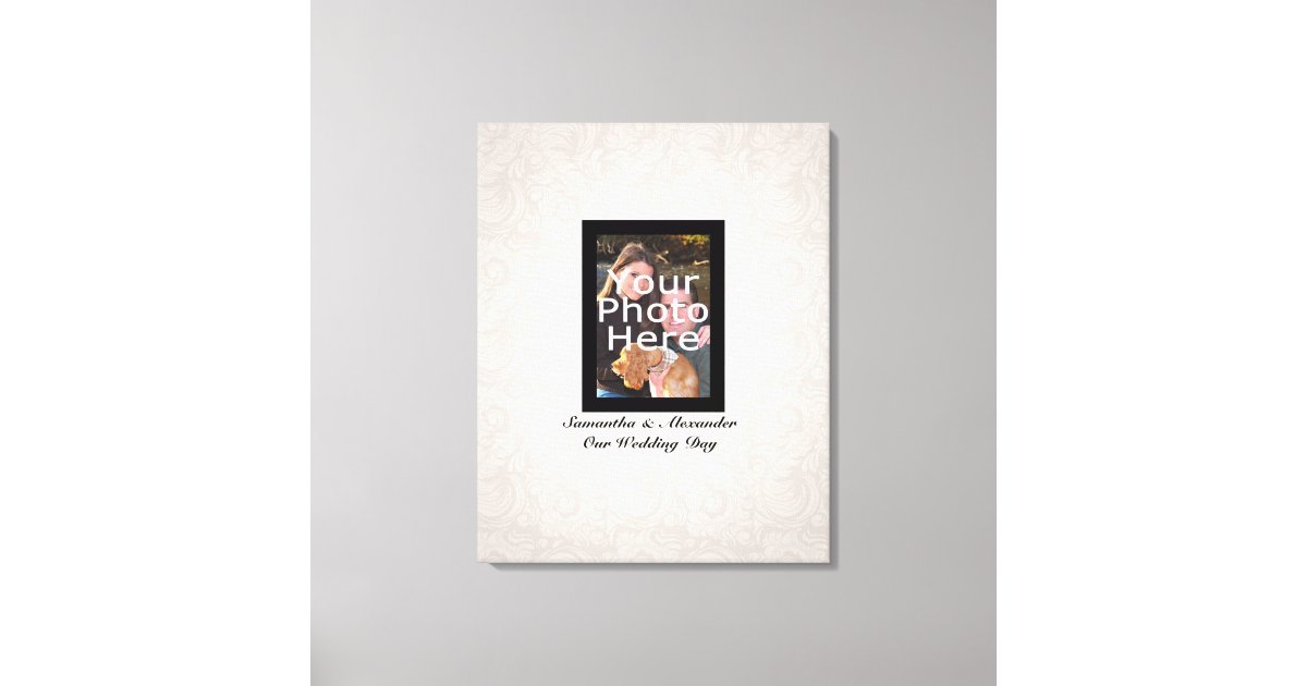 Wedding Photo ~ Guest Signature Canvas Print | Zazzle
