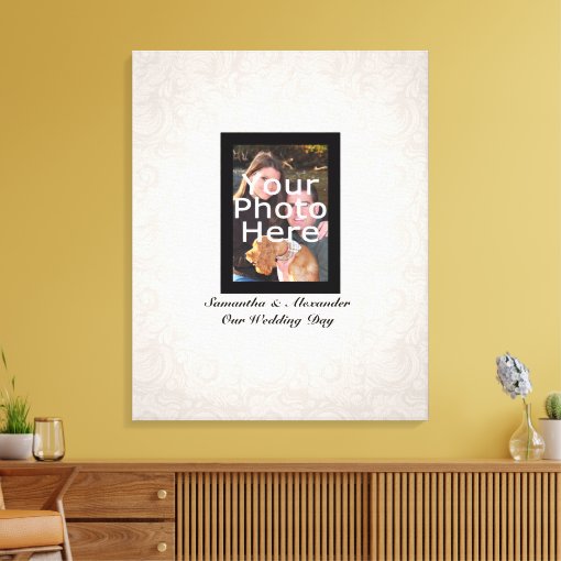 Wedding Photo ~ Guest Signature Canvas Print | Zazzle