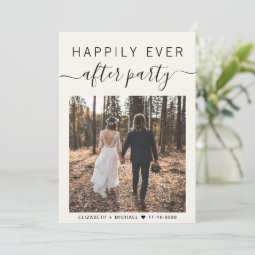 Wedding Photo Happily Ever After Party QR Code Announcement | Zazzle