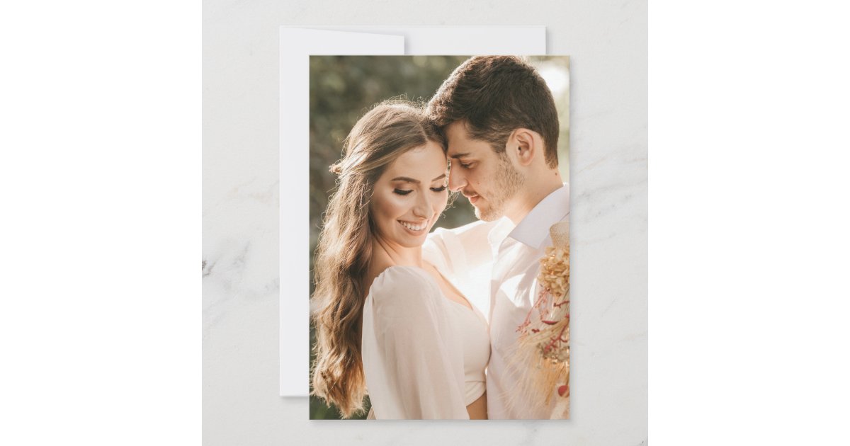 Wedding Photo Layer for Underneath Vellum Overlay Invitation | Zazzle
