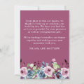 Wedding Photo Love and Thanks Card Navy Blue Wine | Zazzle