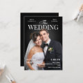Wedding photo magazine cover invitation | Zazzle