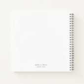 Wedding Photo Minimal Elegant Simple White Guest Notebook | Zazzle