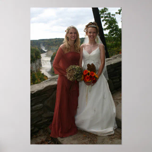Wedding Photo Poster | Zazzle