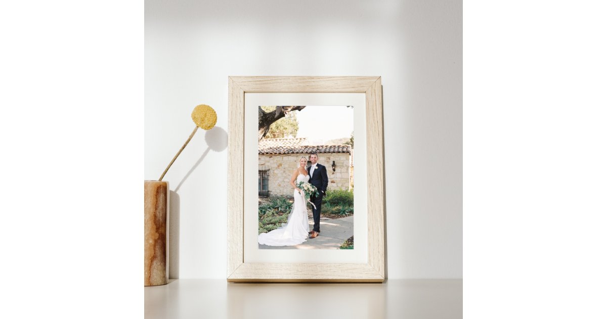 Wedding Photo Print Upload Your Own Image | Zazzle