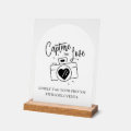 Wedding Photo Sign, Capture the Love Acrylic Sig Acrylic Sign | Zazzle