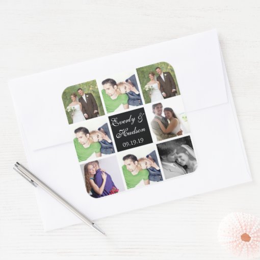 Wedding Photo Stickers | Zazzle