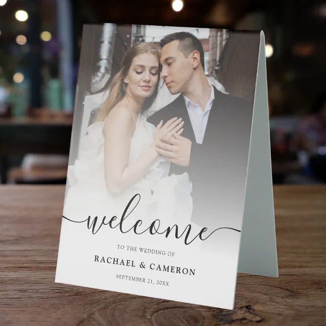 Wedding Photo Welcome Sign | Zazzle