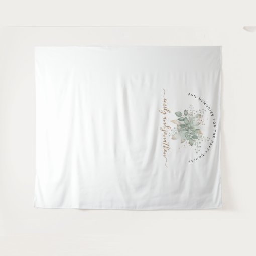 Wedding Photo White Backdrop Foliage Names | Zazzle