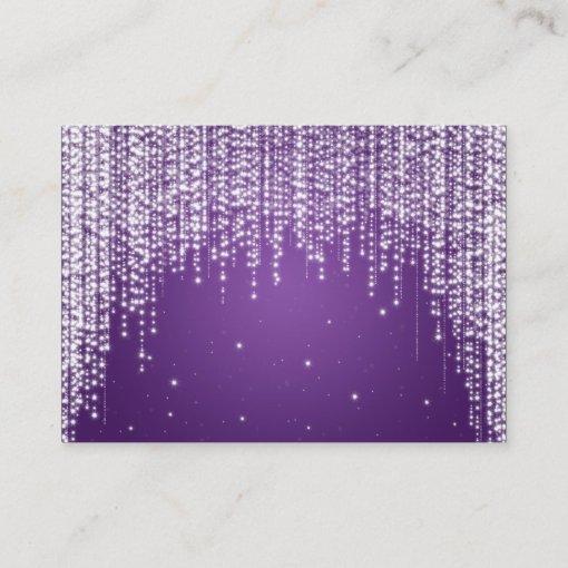 Wedding Placecards Night Dazzle Purple | Zazzle