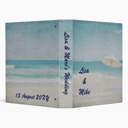Wedding Planner beach Binder | Zazzle