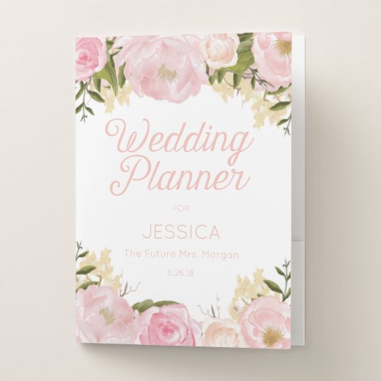 Wedding Planning Folder - Wedding Planner - Pink | Zazzle.com