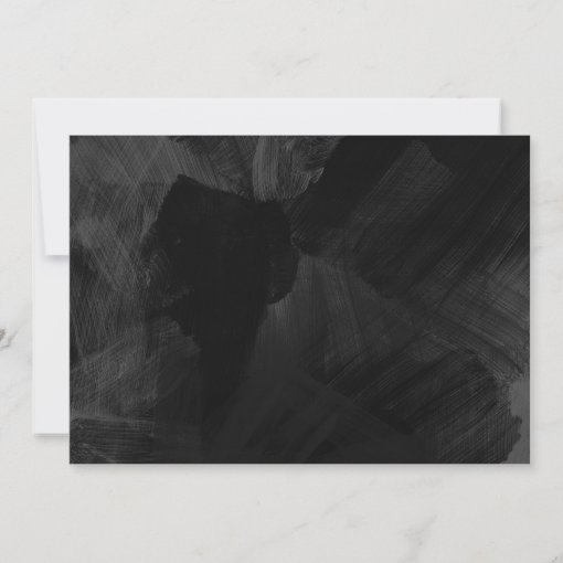 Wedding Postponement Message Formal Black Invitation | Zazzle