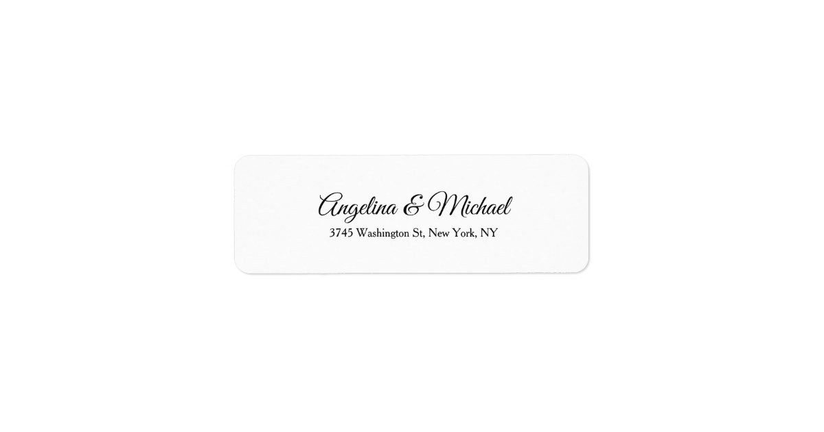 Wedding Professional Classical Elegant Handwriting Label | Zazzle