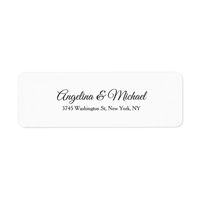 Wedding Professional Classical Elegant Handwriting Label | Zazzle
