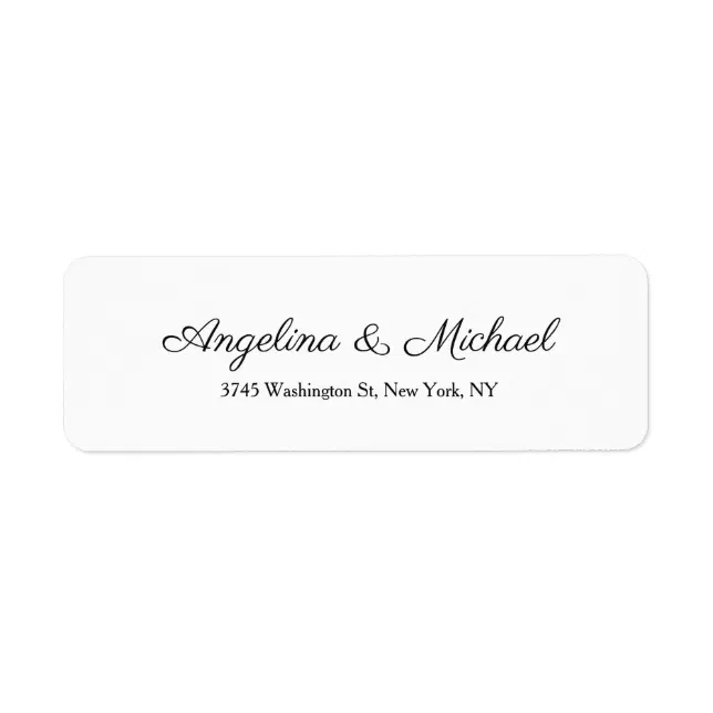 Wedding Professional Creative Script Handwriting Label | Zazzle
