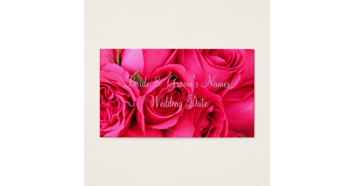 Wedding Profile Card Templates | Zazzle