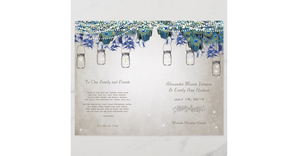 Wedding Program | Zazzle