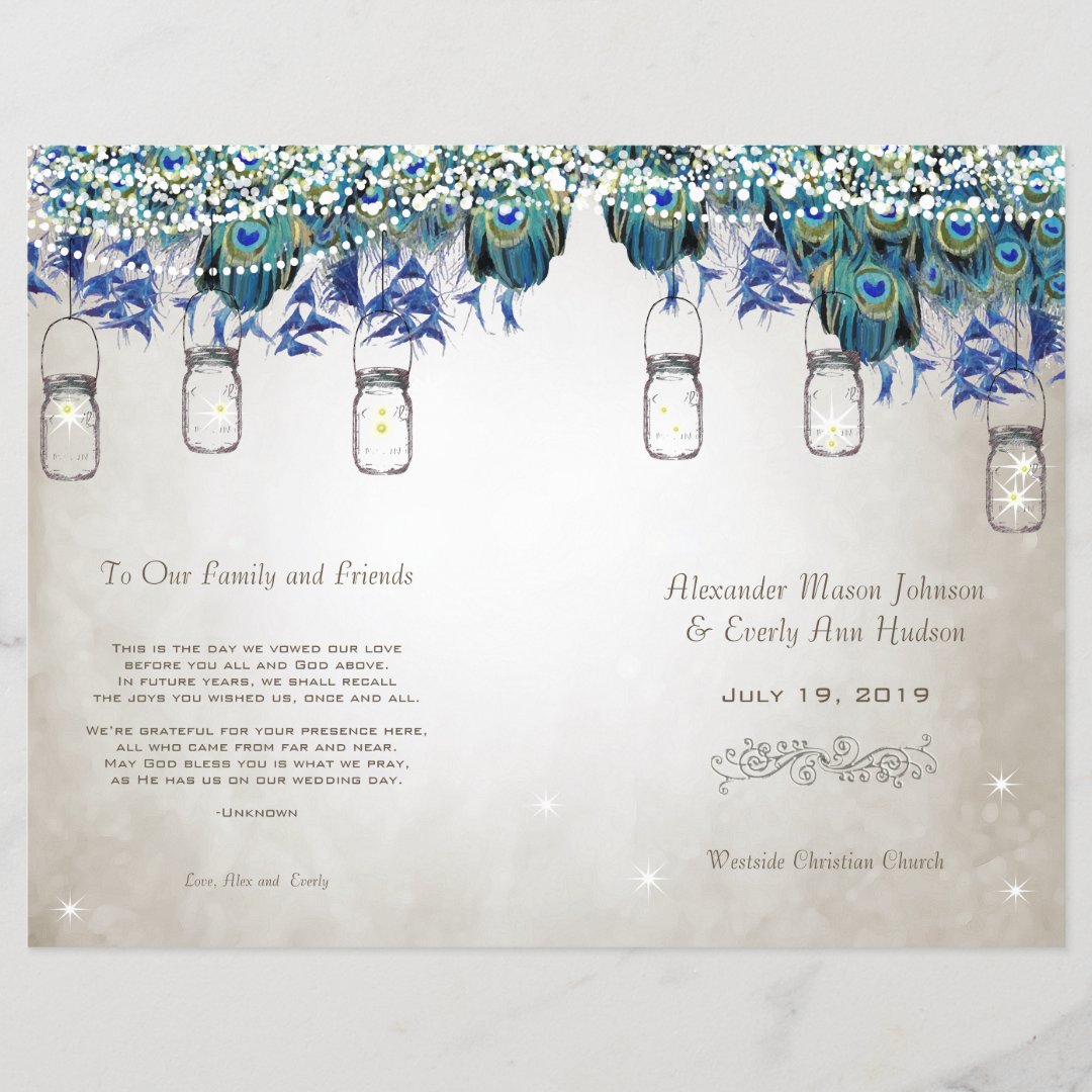 Wedding Program | Zazzle