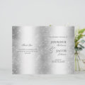 Wedding Program Elegant Silver Sparkles | Zazzle
