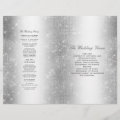Wedding Program Elegant Silver Sparkles | Zazzle