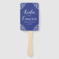 Wedding Program Fan | Nadine (Royal Blue) 4x6 | Zazzle