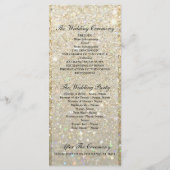 Wedding Program - Gold Glitter Fab | Zazzle