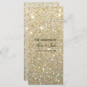 Wedding Program - Gold Glitter Fab | Zazzle
