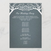 Wedding Program - Rustic Tree | Zazzle