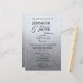 Wedding Program | Soft Silver Glitter Look | Zazzle