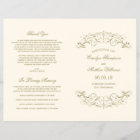 elegant flourish wedding program | Zazzle.com