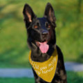 Wedding Proposal Cute Golden Yellow Dog Pet Bandana Collar | Zazzle