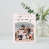 Wedding Reception After Party Photo Save the Date Announcement Postcard ...