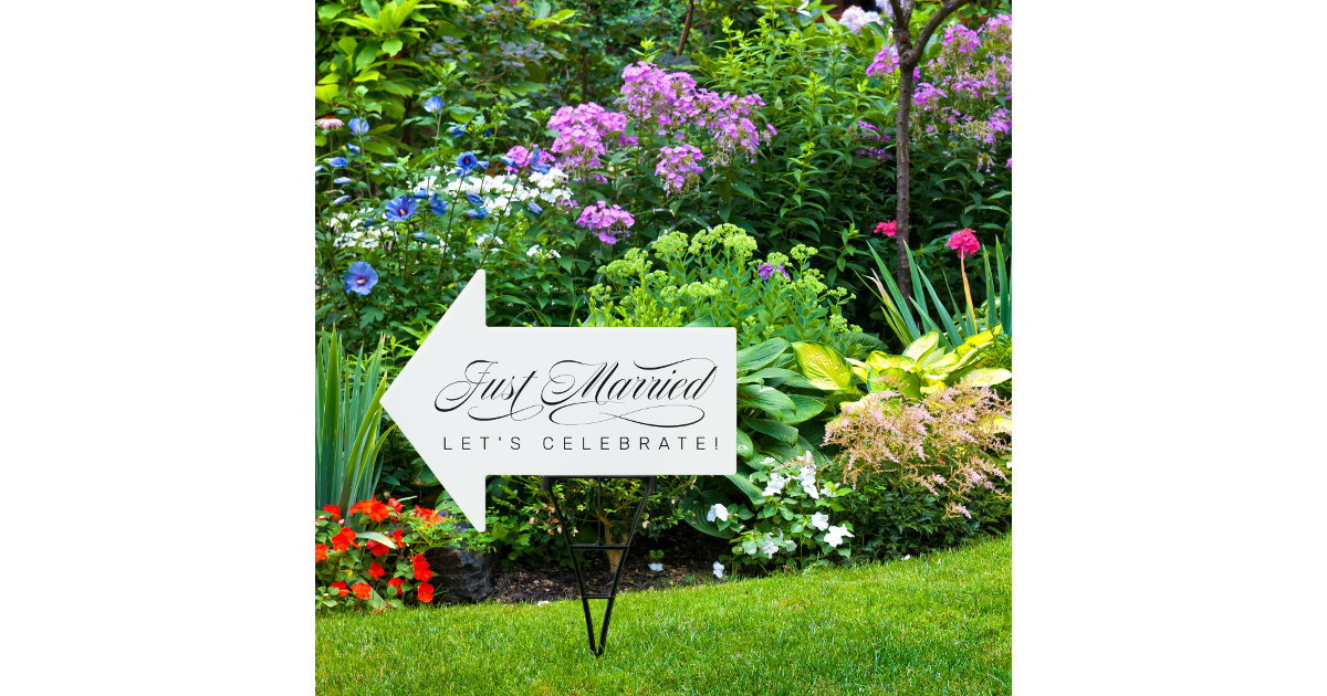 Wedding Reception Directional Sign | Zazzle